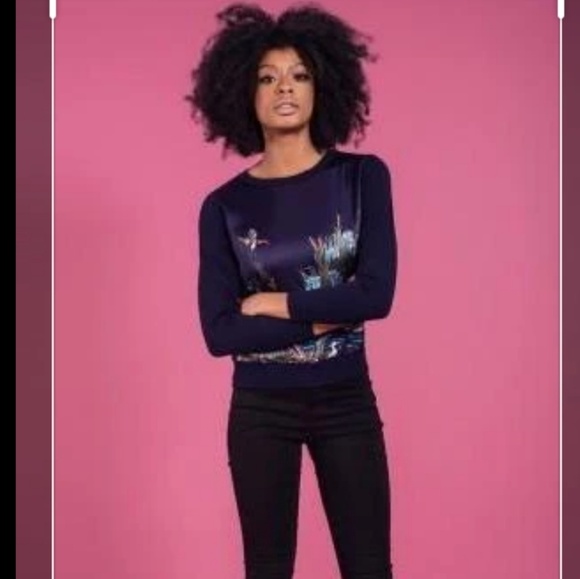 Darling | Tops | Darling London Blue Sweater Nwt | Poshmark